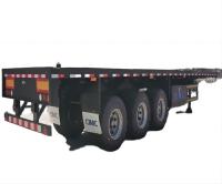 China CIMC used Heavy Loading Capacity 40 60 80 100 Ton 3 Axle 4 Axle 40ft 45ft Container Flatbed Semi Trailer To Africa for sale