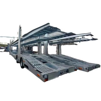 China CIMC Factory Direct Good Service 2 Axle  8 Land Road Car Transport Semi Trailer for sale