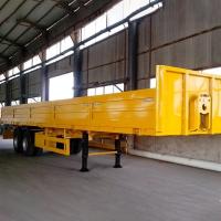 China CIMC 40FT 2 Axles 7.5T tare weight 12.4*2.48m payload 40T JOST brand Two-speed manual operating landing gear fence Semi Trailer for sale