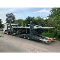 China 13600 mm+1300 mm length 2550mm width Extension2 AXLE CAR CARRIER SEMI-TRAILER for sale