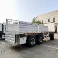 China CIMC 40FT 2 Axles 7.5T tare weight 12.4*2.48m payload 40T JOST brand Two-speed manual operating landing gear fence Semi Trailer for sale