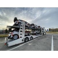 China 13600 mm+1300 mm length 2550mm width Extension2 AXLE CAR CARRIER SEMI-TRAILER for sale