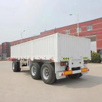 China CIMC 40FT 3 Axle tare weight 8.5t 12.4*2.48m payload 45T heavy duty mechanical suspension 13pc leaf spring Wall Side SemiTrailer for sale