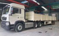China CIMC 40FT 3 Axle tare weight 8.5t 12.4*2.48m payload 45T heavy duty mechanical suspension 13pc leaf spring Wall Side SemiTrailer for sale