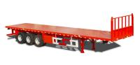China Factory price 3 axis container flatbed semitrailer chassis 3 axis flatbed trailer 40 ft container Flatbed Semi Trailer For Sale for sale