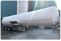 China CIMC Q345R 3 Axle 13150*2500*4100mm With Vacuum Insulation 26CBM 2 pressure gauges curb weight 15,200kgs LNG Tank Semi Trailer for sale