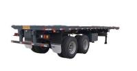 China Factory price 3 axis container flatbed semitrailer chassis 3 axis flatbed trailer 40 ft container Flatbed Semi Trailer For Sale for sale