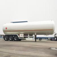 China CIMC Q345R 3 Axle 13150*2500*4100mm With Vacuum Insulation 26CBM 2 pressure gauges curb weight 15,200kgs LNG Tank Semi Trailer for sale