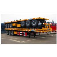 China Best Price 40T-100T Flatbed Low Bed Semi Trailer 3-Axle Skeletal Semi-Trailer for Container Transport for sale