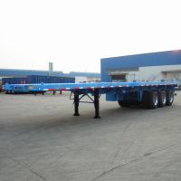 China CIMC Hot Sale 3 Axle made by high quality iron 40ft Container Chassis Car Trailers Flat Bed Container Flatbed Semi Trailer for sale