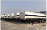 China CIMC 4 axles 54000liters 6 compartments Carbon steel transport liquid chemical petroleum food processing oil fuel tank trailer for sale