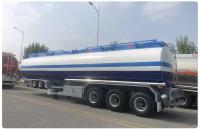 China 3 Axle 40000l Carbon Steel transport liquid or gaseous various chemical product carbon compounds heavy duty Fuel Tanker Trailer for sale