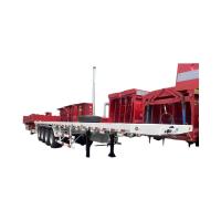 China CIMC New 3-Axle Flatbed Skeleton Semi-Trailer Steel Container Truck with Wabco Brake System for sale