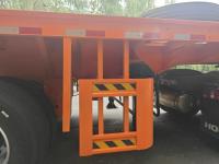 China CIMC New 1-Axle Flatbed Skeleton Semi-Trailer Steel Container Truck with Wabco Brake System for sale