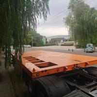 China CIMC New 1-Axle Flatbed Skeleton Semi-Trailer Steel Container Truck with Wabco Brake System for sale