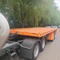 China CIMC New 1-Axle Flatbed Skeleton Semi-Trailer Steel Container Truck with Wabco Brake System for sale