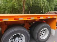 China CIMC New 2-Axle Flatbed Skeleton Semi-Trailer Steel Container Truck with Wabco Brake System for sale