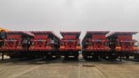 China CIMC New 3-Axle Flatbed Skeleton Semi-Trailer Steel Container Truck with Wabco Brake System for sale
