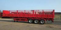 China CIMC 3 axles 40 -100 ton factory sale cheaper bulk Cargo transport utility stake animal fence sidewall truck fence semi trailer for sale
