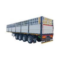 China CIMC 2024 New Design  4 Axles Fence Semi Trailer Truck Trailers Product for sale