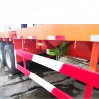 China High Quality 4-Axle Flatbed Shipping Container Semi Trailer with Nice Twistlocks Utility Steel Truck Trailers for sale