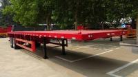 China CIMC New 3-Axle Flatbed Skeleton Semi-Trailer Steel Container Truck with Wabco Brake System for sale