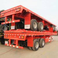 China CIMC New 3-Axle Flatbed Skeleton Semi-Trailer Steel Container Truck with Wabco Brake System for sale