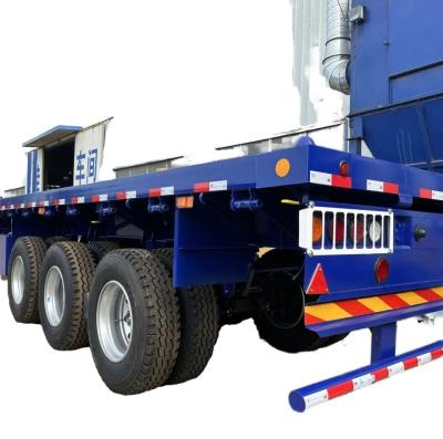 China CIMC New 3-Axle Flatbed Skeleton Semi-Trailer Steel Container Truck with Wabco Brake System for sale