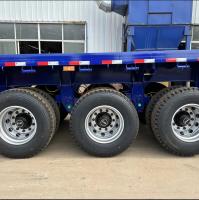 China CIMC New 3-Axle Flatbed Skeleton Semi-Trailer Steel Container Truck with Wabco Brake System for sale