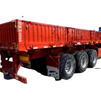 China CIMC 3/ 4 / 5 Axles stake fence 40 -100 ton factory sale Cargo transport truck stake fence sidewall flatbed semi trailer truck for sale