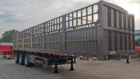 China CIMC 2024 New Design Steel Fence Semi Trailer Truck Fence Trailers Product for sale