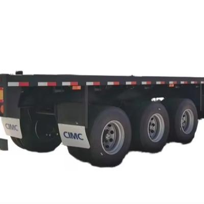 China CIMC Latest Design Flatbed Trailer  for Efficiently Transporting for sale