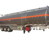 China 3 axles Capacity 42 m³ Stainless Steel 304 Single compartment Vacuum 12R22.5 18PR 12 tires 28T landing gear Liquid Tanker for sale