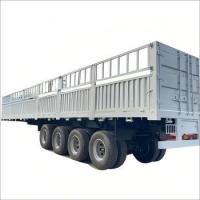 China CIMC High Quality 3-Axle  4-Axle Fence-Type Freight Semi- Trailer High-Strength Steel Cargo Trailer for sale