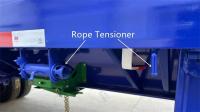 China New 3-Axle Flatbed Skeleton Semi-Trailer Steel Container Truck With Wabco Brake System for sale