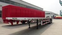 China 3-Axle Flatbed Semi-Trailer Steel Container Skeleton Truck Trailer for sale