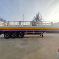 China CIMC 40Ton Howo Used steel or iron Heavy Duty 8x4 Fence Stake 12 Wheels Cargo Truck for East Asia and Africa for sale