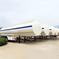 China The latest process design of CIMC is a three-axis liquid medium semi-trailer made of high-strength steel. for sale