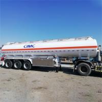 China CIMC 3 axles Capacity 42 m³ Stainless Steel 304 Single compartment Vacuum 12R22.5 18PR 12 tires 28T landing gear Liquid Tanker for sale