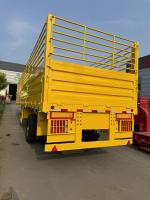 China CIMC customized 3 Axles Transport Heavy Goods stainless steel  Livestock Container Side Wall Fence Cargo Trailer for sale