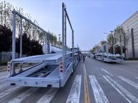 China CIMC brand new steel equipped with 8/10 cars capacity Wabco brake system perfect for car transportation truck semi trailers for sale
