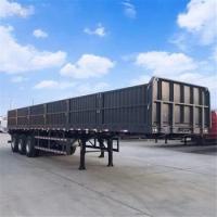 China CIMC can customize the color size of 3-axle freight fence semi-trailer. for sale