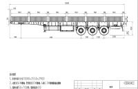 China CIMC can customize the color size of 3-axle freight fence semi-trailer. for sale
