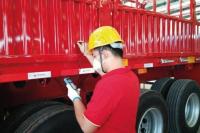 China CIMC can customize the color size of 3-axle freight fence semi-trailer. for sale