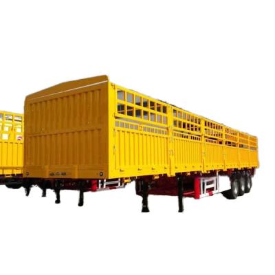 China CIMC 3/ 4 / 5 Axles stake fence 40 -100 ton second hand factory sale Cargo transport truck fence sidewall semi trailer for sale for sale