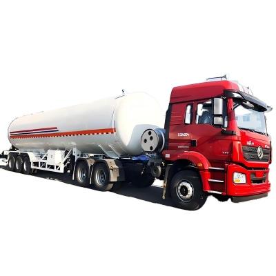 China The latest process design of CIMC is a three-axis Fuel Tanker semi-trailer made of high-strength steel. for sale