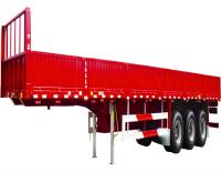 China CIMC New 3 or 4 axles high fence for cattle livestock animals food grain 60 tons fence Stake cargo semi trailer truck for sale