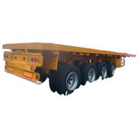 China CIMC Truck 4-axle Flatbed Semi-trailer Offers High-quality Semi-trailer Customization for sale