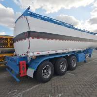 China The latest process design of CIMC is a three-axis liquid medium semi-trailer made of high-strength steel. for sale