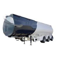 China CIMC latest technology, cheap high-strength steel three-axle oil tank semi-trailer, brand new pressure vessel oil tank trailer for sale